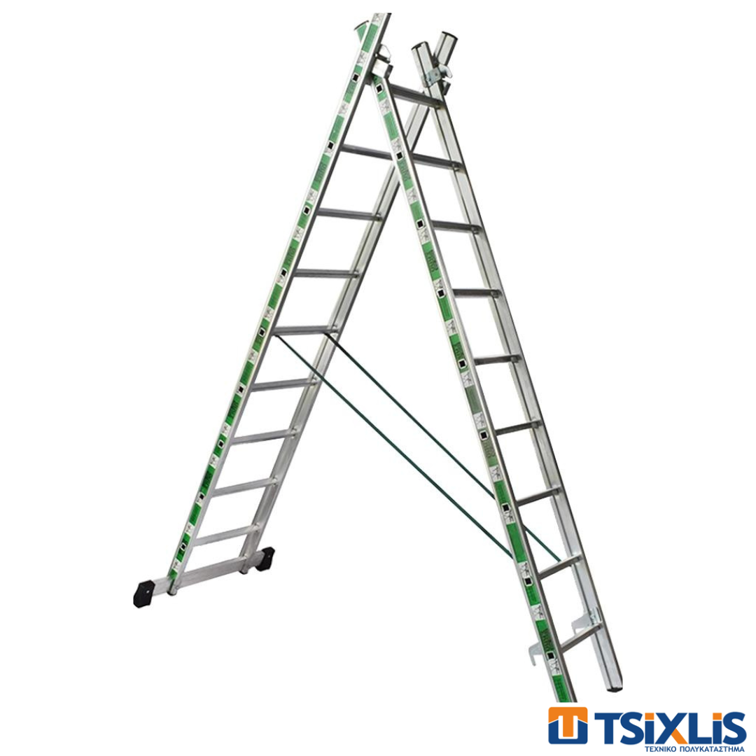 Σκάλα Αλουμινίου Επαγγελματική 2,25Μ x 3,80M & 2X8 Σκαλοπάτια Pankoskal ...