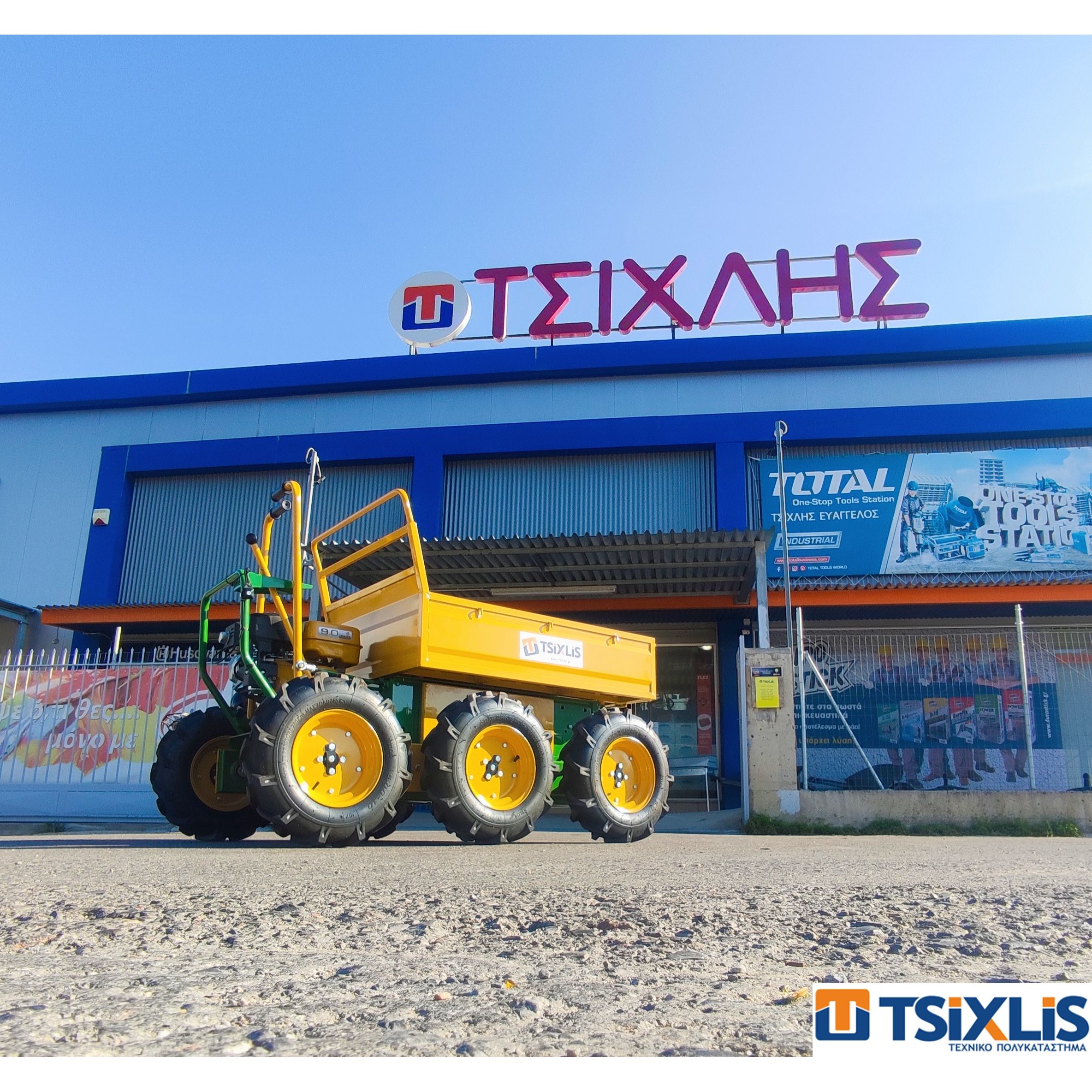 Μεταφορικό Καρότσι Αυτοκινούμενο 6x6 Με Ηλεκτρουδραυλική Ανατροπή ...